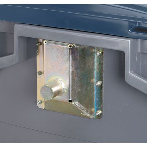 Mobiler Müllcontainer SULO - Hebevorrichtung aus Metall- Mülltrennung ...