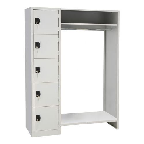 Spind Modulo mit mehreren Fächern und offener Garderobe - 1 bis 2 ...