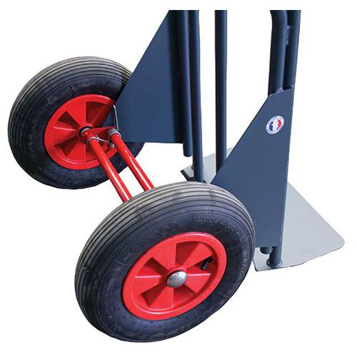 Ergonomische Karre mit Ankipphilfe 350 kg - Luftreifen - Manutan.ch