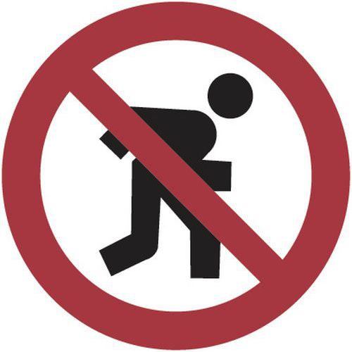 Verbotsschild - Rennen in den Gängen verboten - Aluminium - Manutan.ch