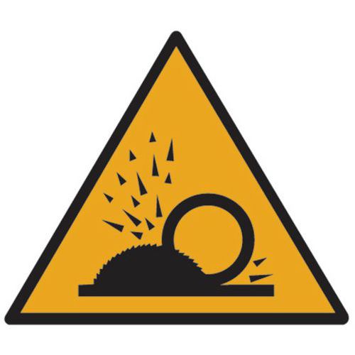 Panneau danger - Projection éclats - Aluminium - Manutan.ch