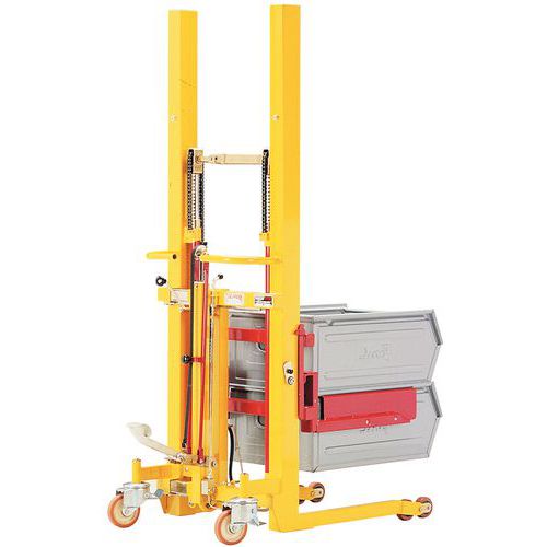 Stapler mit Hubfunktion, in der Breite verstellbar - Kapazität 300 kg ...