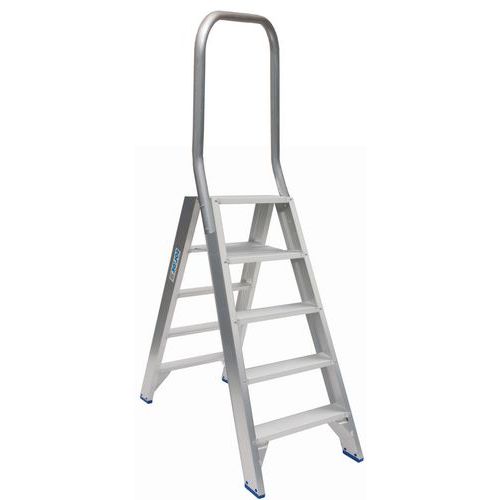 Garde-corps pour escabeau double - 3 à 8 marches - Solide - Manutan