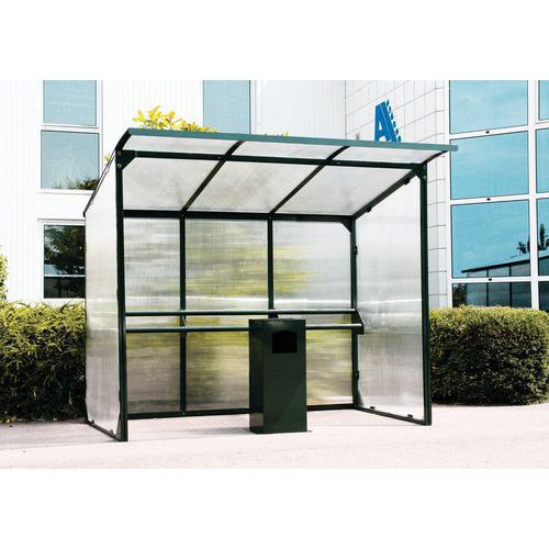 Raucherunterstand Clear - Einfaches Modul - Manutan.ch