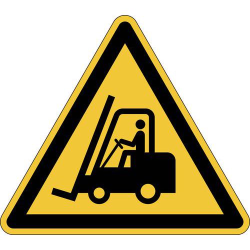 Bodenmarkierungsklebepiktogramm mit Symbol Achtung Hubwagen - Manutan.ch