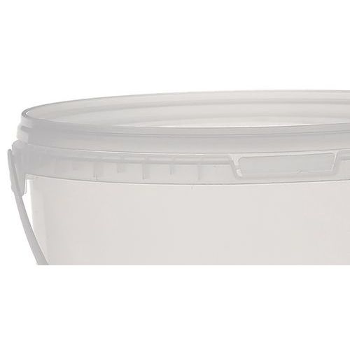 Durchsichtiger Eimer mit Deckel - 1 bis 10 L - Manutan.ch
