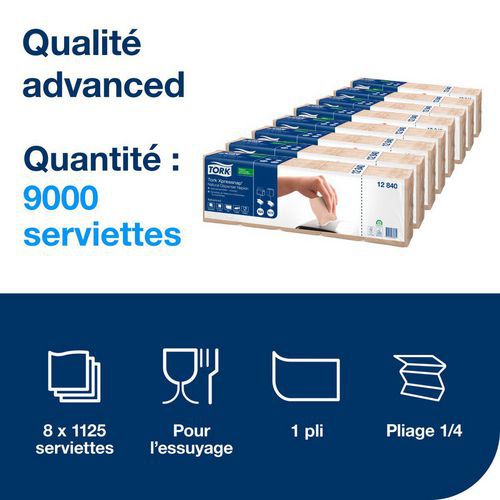 Serviette Enchevêtrée Naturells pour distributeur N4 - Tork Xpressnap ...